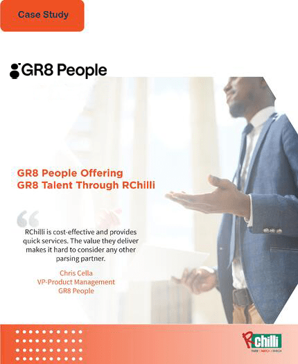 RChilli Resume Parser helps GR8 People to Offer GR8 Recruiter Experience